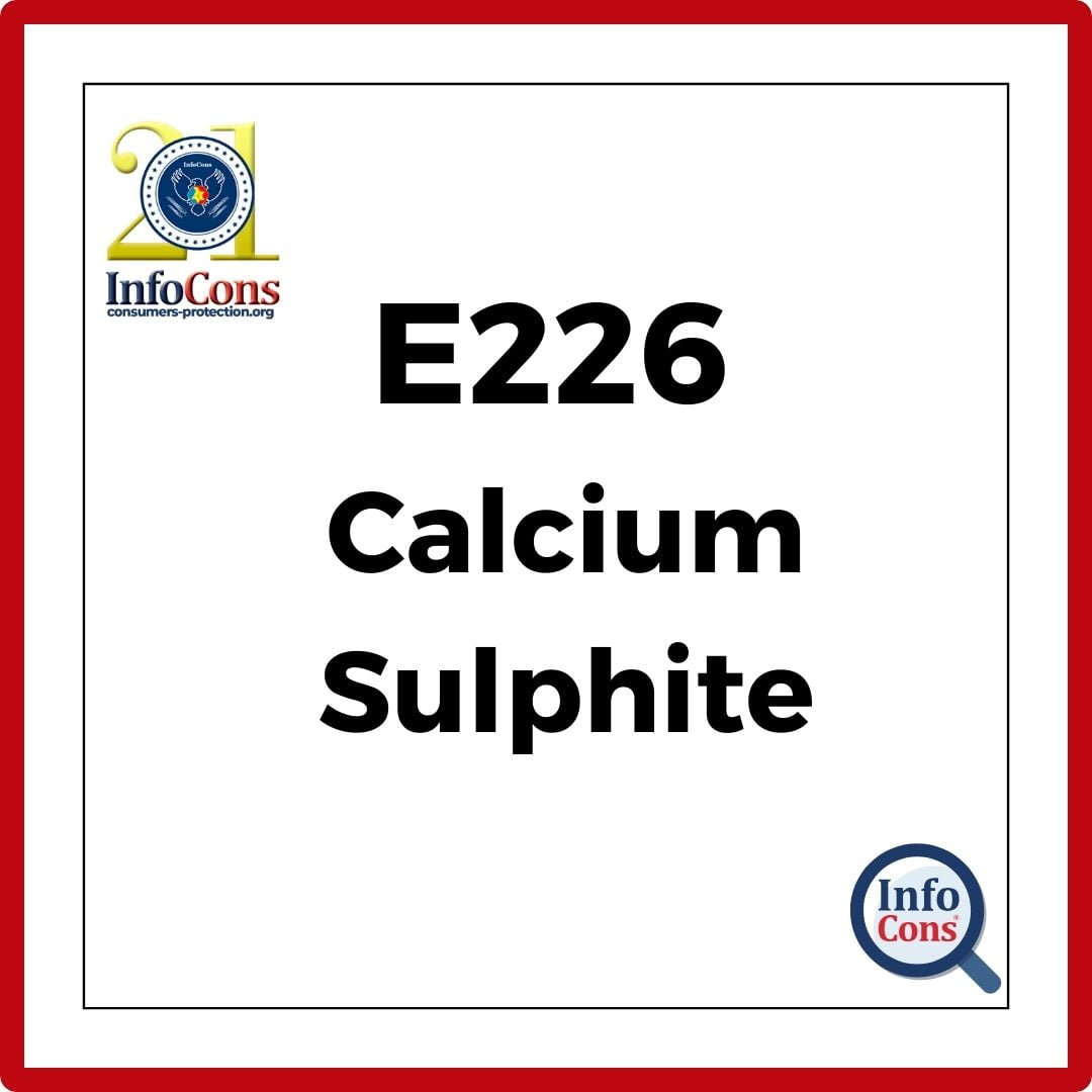 E226 calcium sulphite - InfoCons