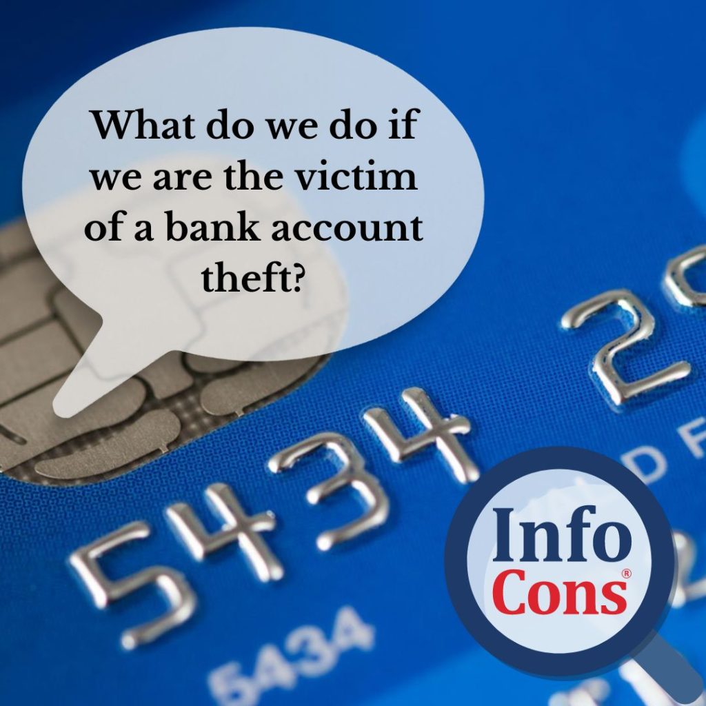 What to Do If You Are a Victim of Bank Account Theft - InfoCons