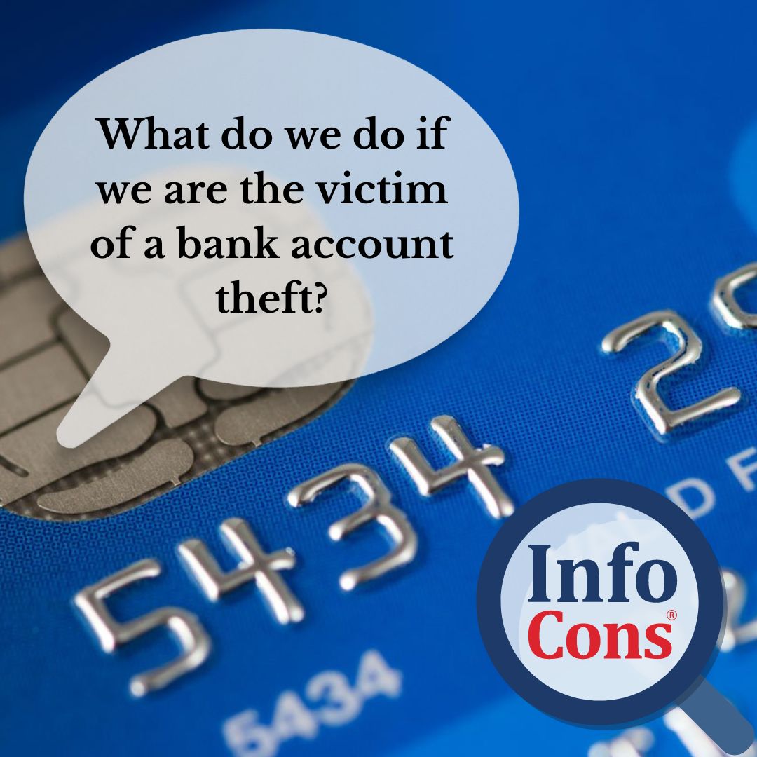 What to Do If You Are a Victim of Bank Account Theft - InfoCons