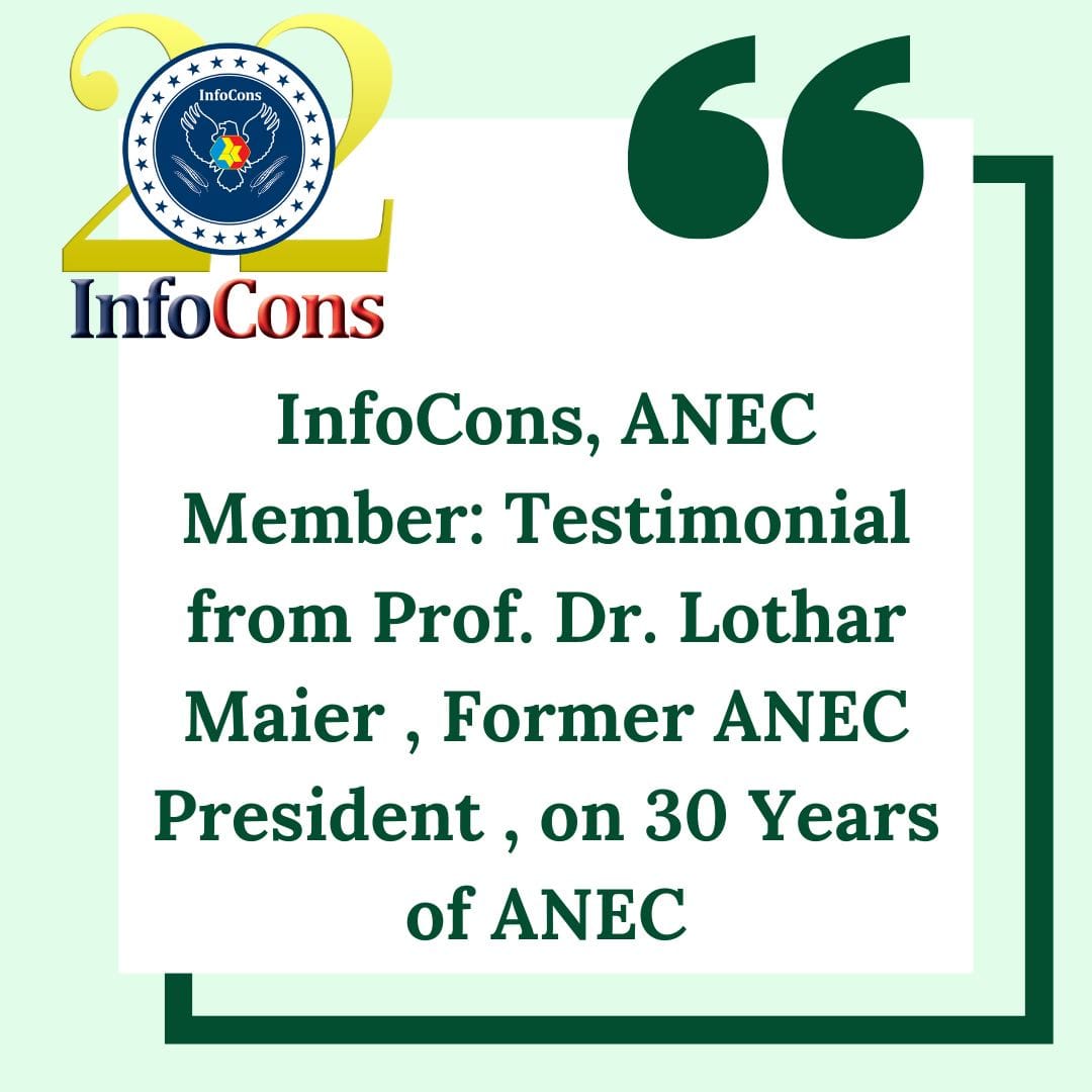 InfoCons – Consumers Protection , ANEC Member : Testimonial from Prof ...
