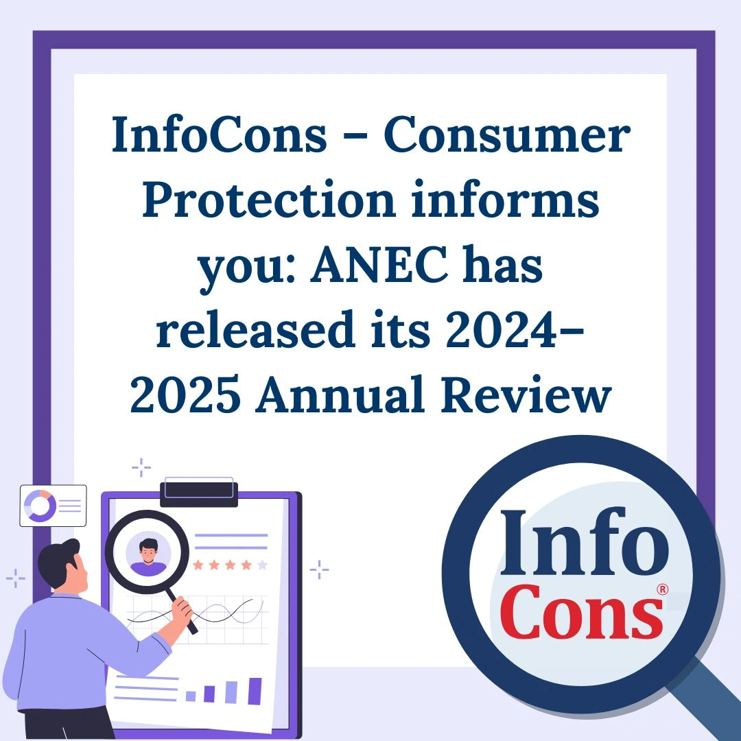 InfoCons Consumer Protection informs you : ANEC has released its 2024 ...